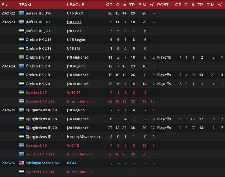 Eric Nilson: 2025 NHL Draft Prospect Profile: A US-Bound Swedish Center ...