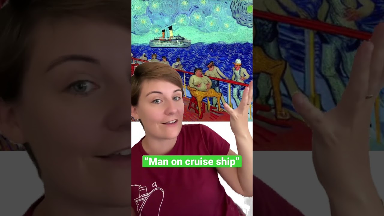 I asked artificial intelligence to draw cruise ship scenes 🤨🤯
