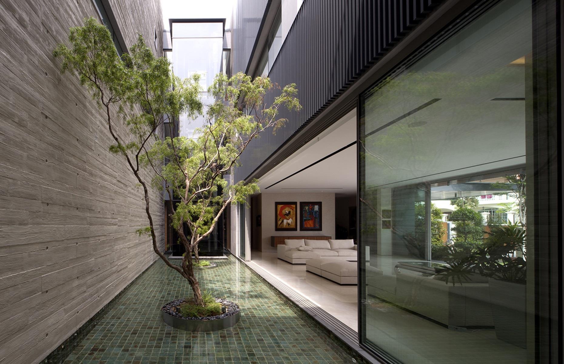 9 sleek homes that hide breathtaking secret gardens