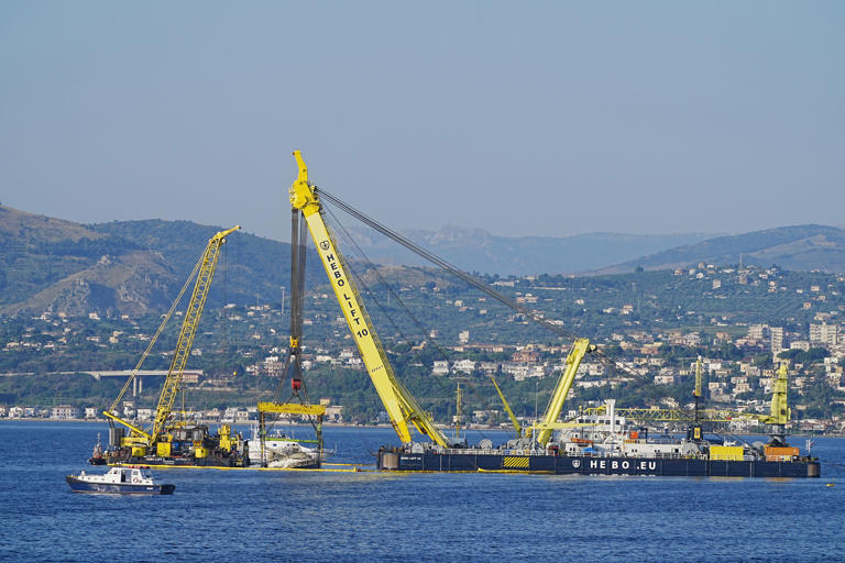 What caused the Bayesian to sink? Superyacht raised from seabed 10 months after tragedy