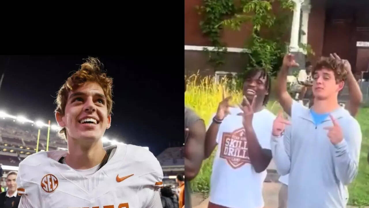 Fearless Arch Manning goes viral after unexpected lineman act during ...