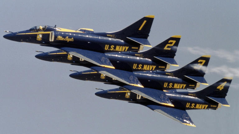 Every Fighter Jet Flown By The Blue Angels, From 1946 To Present