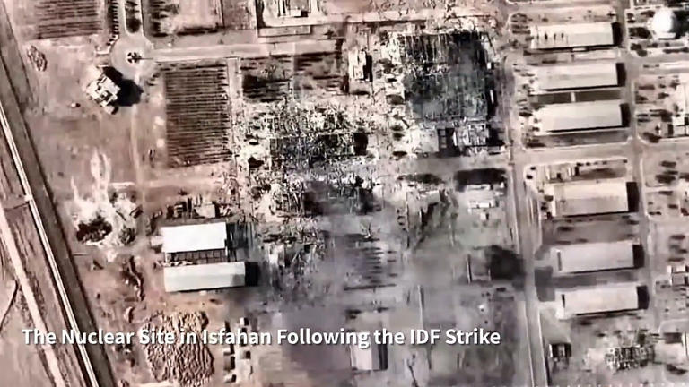 Israeli IDF Releases Footage Of Airstrike On Nuclear Facility In ...