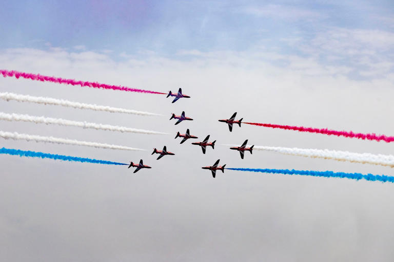 Red Arrows flight path revealed for today's display