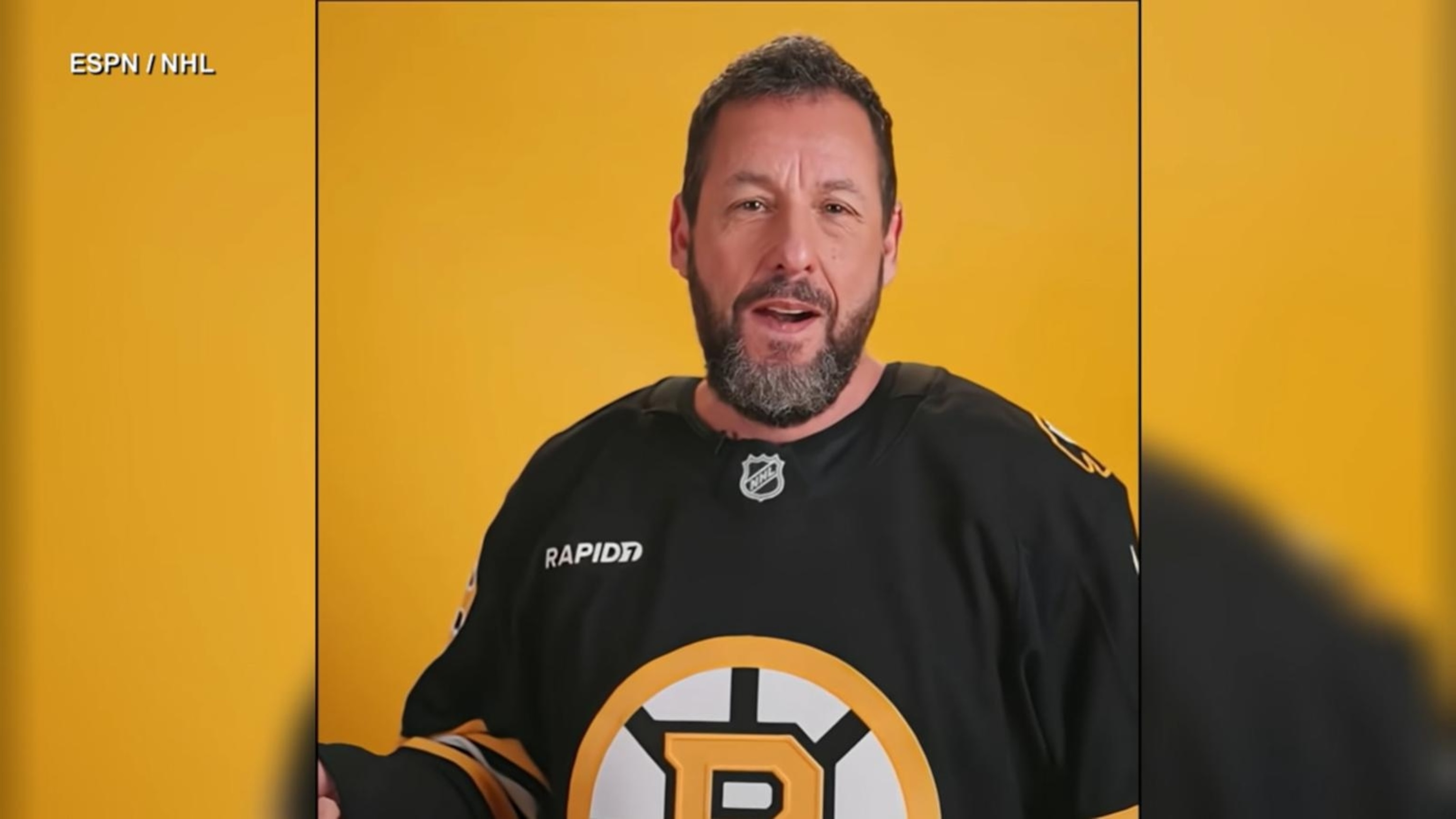 Adam Sandler attends NHL Draft in character as Happy Gilmore