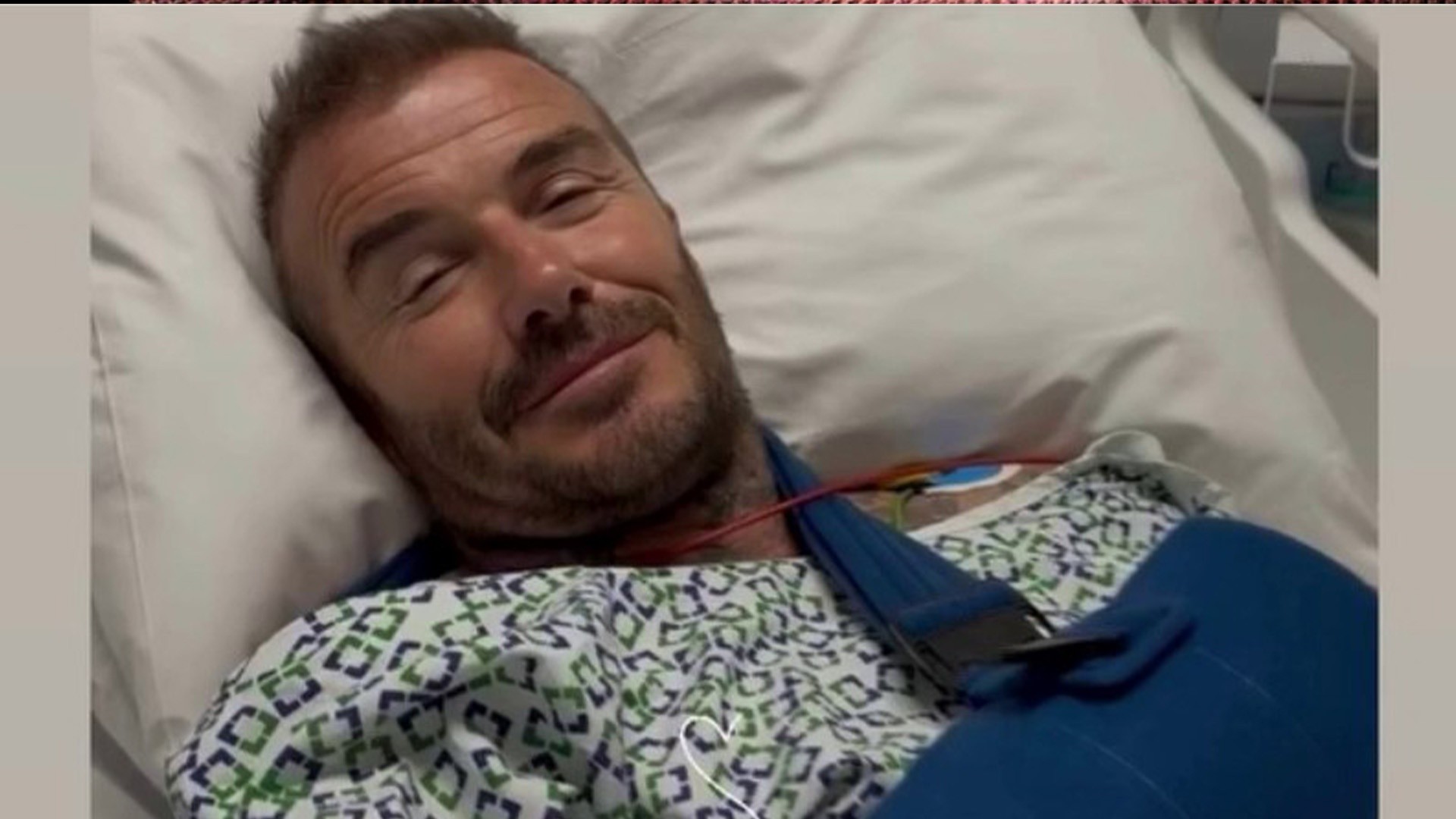 Victoria Beckham Shares Photo of David Beckham in the Hospital