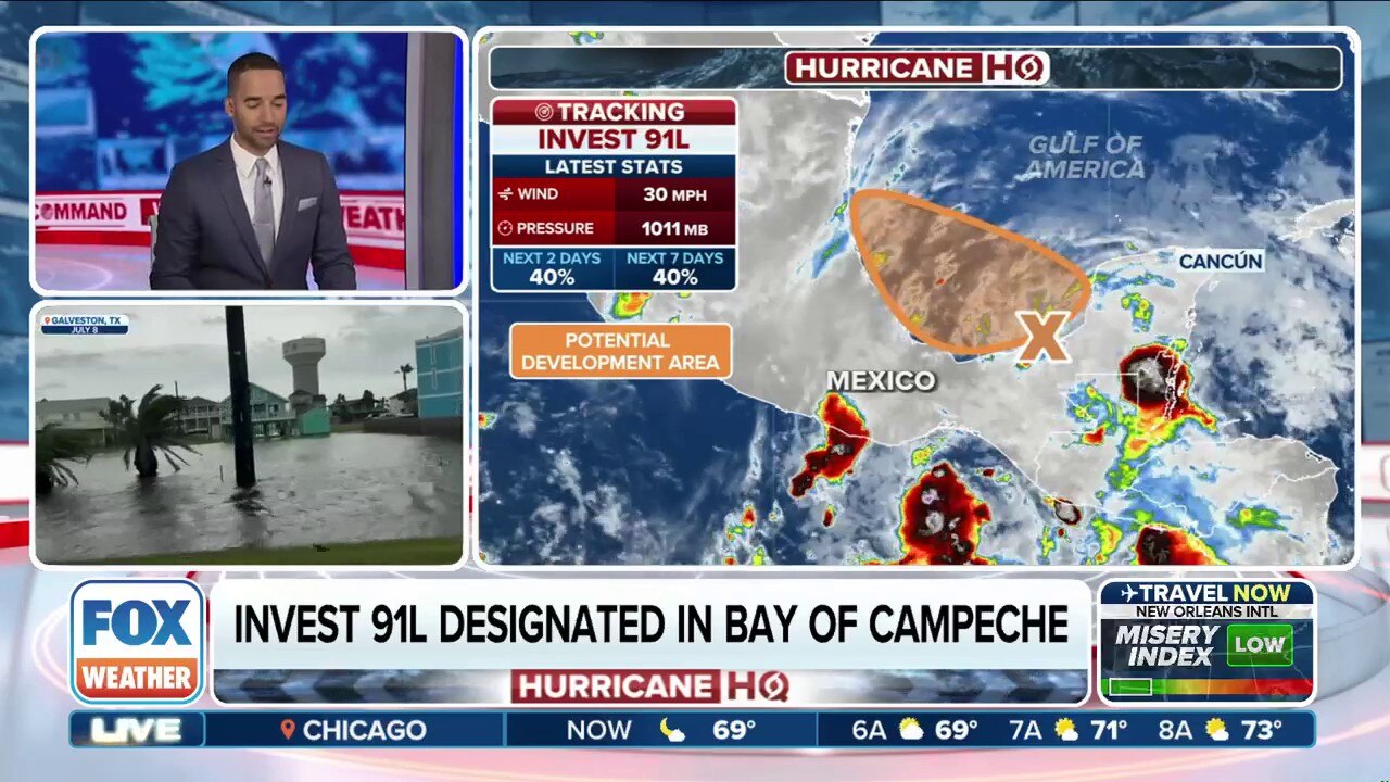 Chances of development for Invest 91L in Atlantic increase slightly