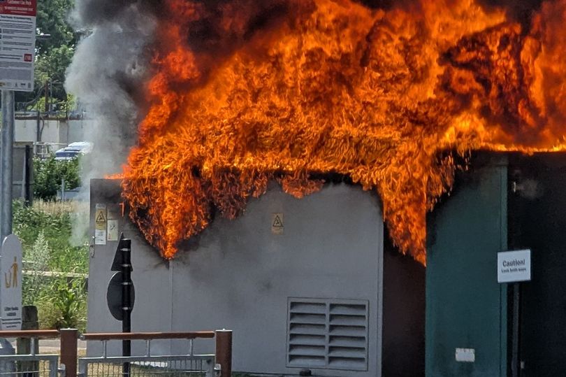 Huge electrical fire breaks out near Wincanton McDonald's