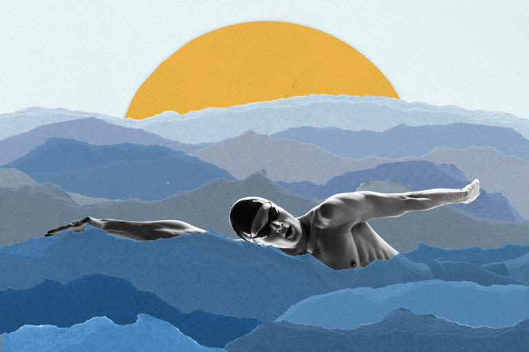 Open-ocean swimming has many health benefits — and some risks