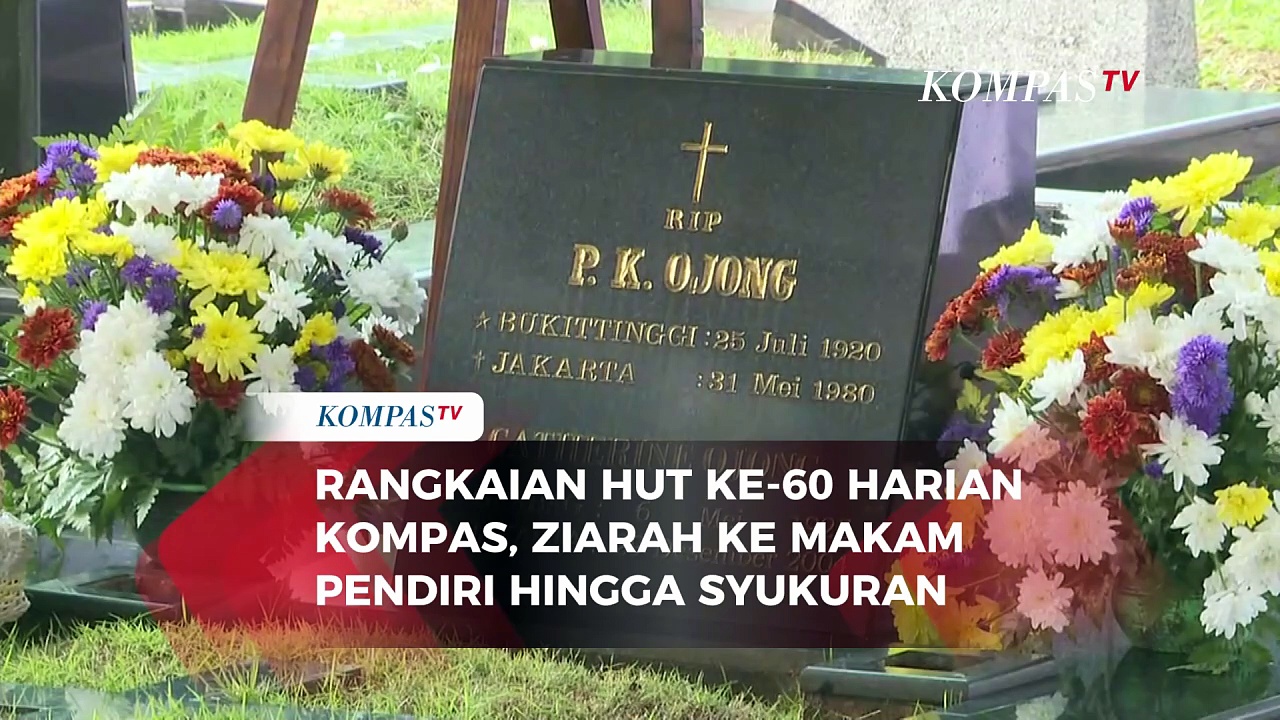 Rangkaian HUT ke-60 Harian Kompas, Ziarah Makam Jakob Oetama dan PK ...
