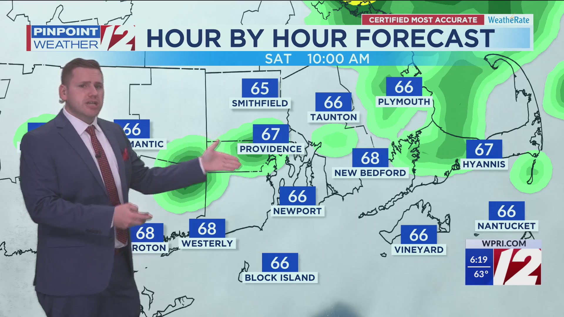 WPRI 12 Weather Forecast 6/28/25: Cloudy, Few Showers Today; Sunny ...