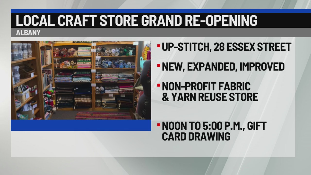 Local craft store hosts grand reopening in Albany