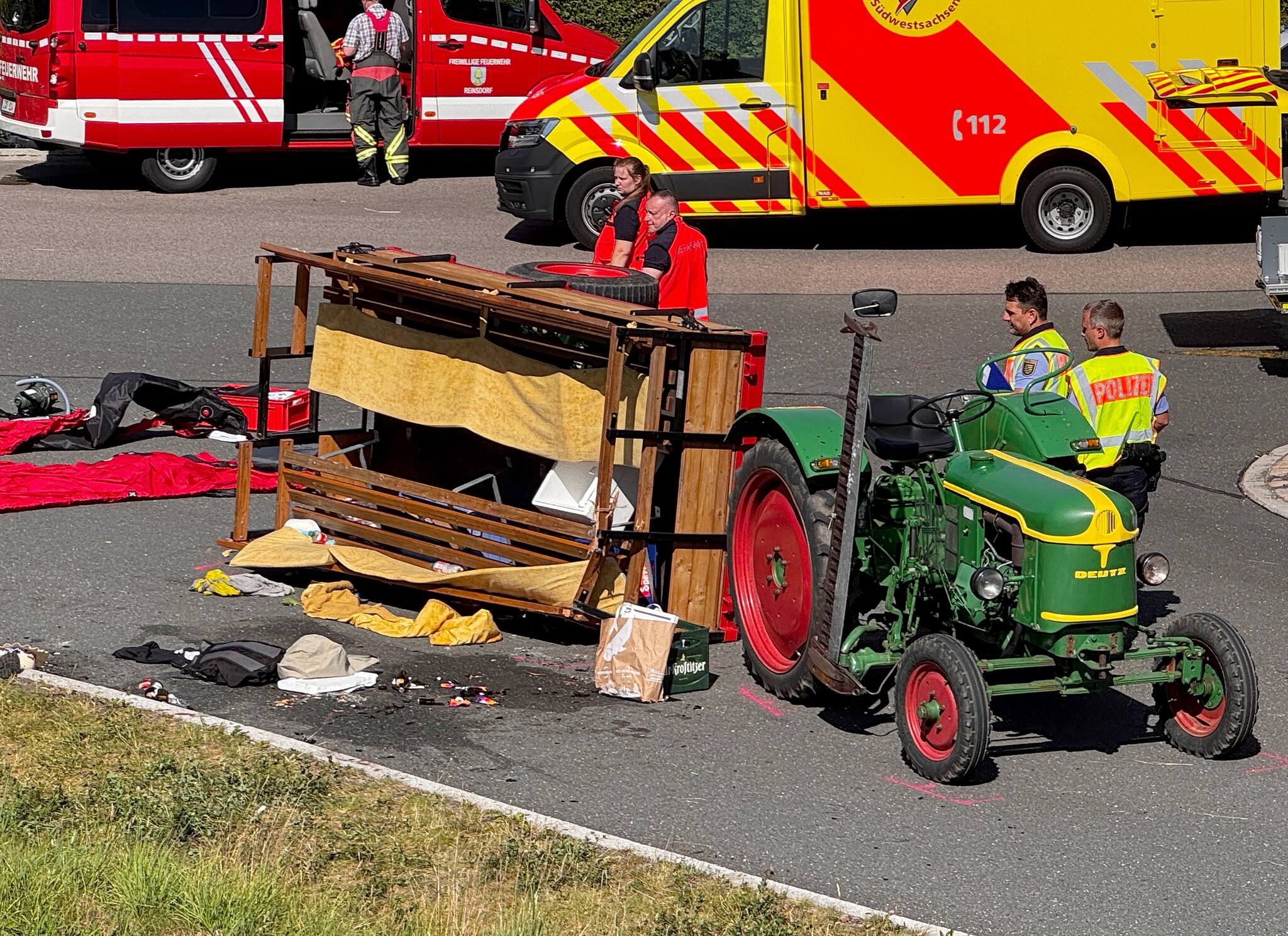 Kutschwagen bei Zwickau verunglückt – Elf Verletzte