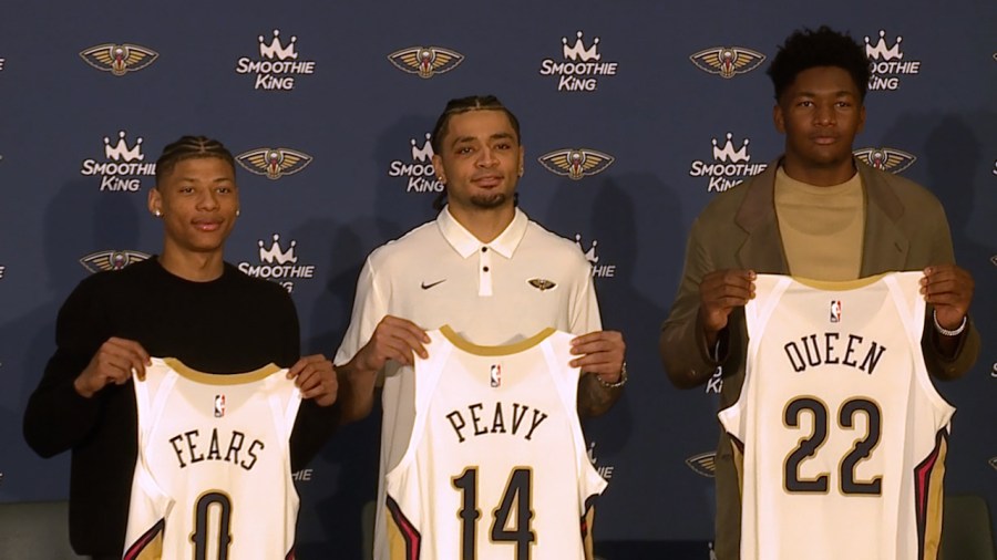 WATCH: New Orleans Pelicans introduce 2025 draft class