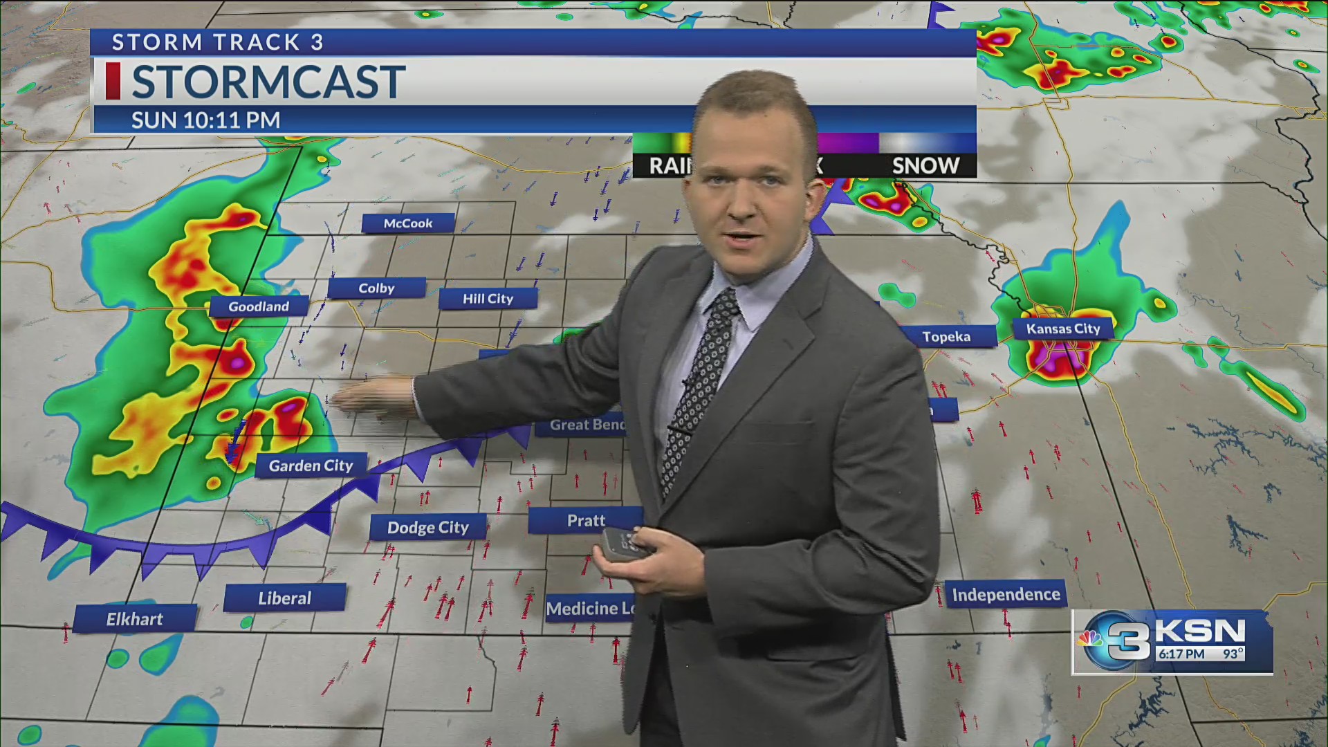 Storm Track 3 Forecast: A few storms out west tonight, more storms tomorrow
