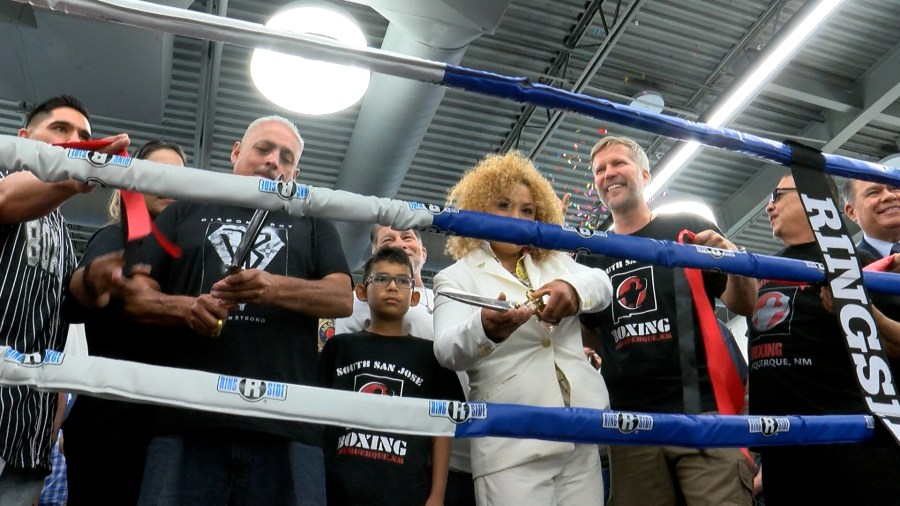 Albuquerque boxers celebrate reopening of Jack Candelaria Community Center