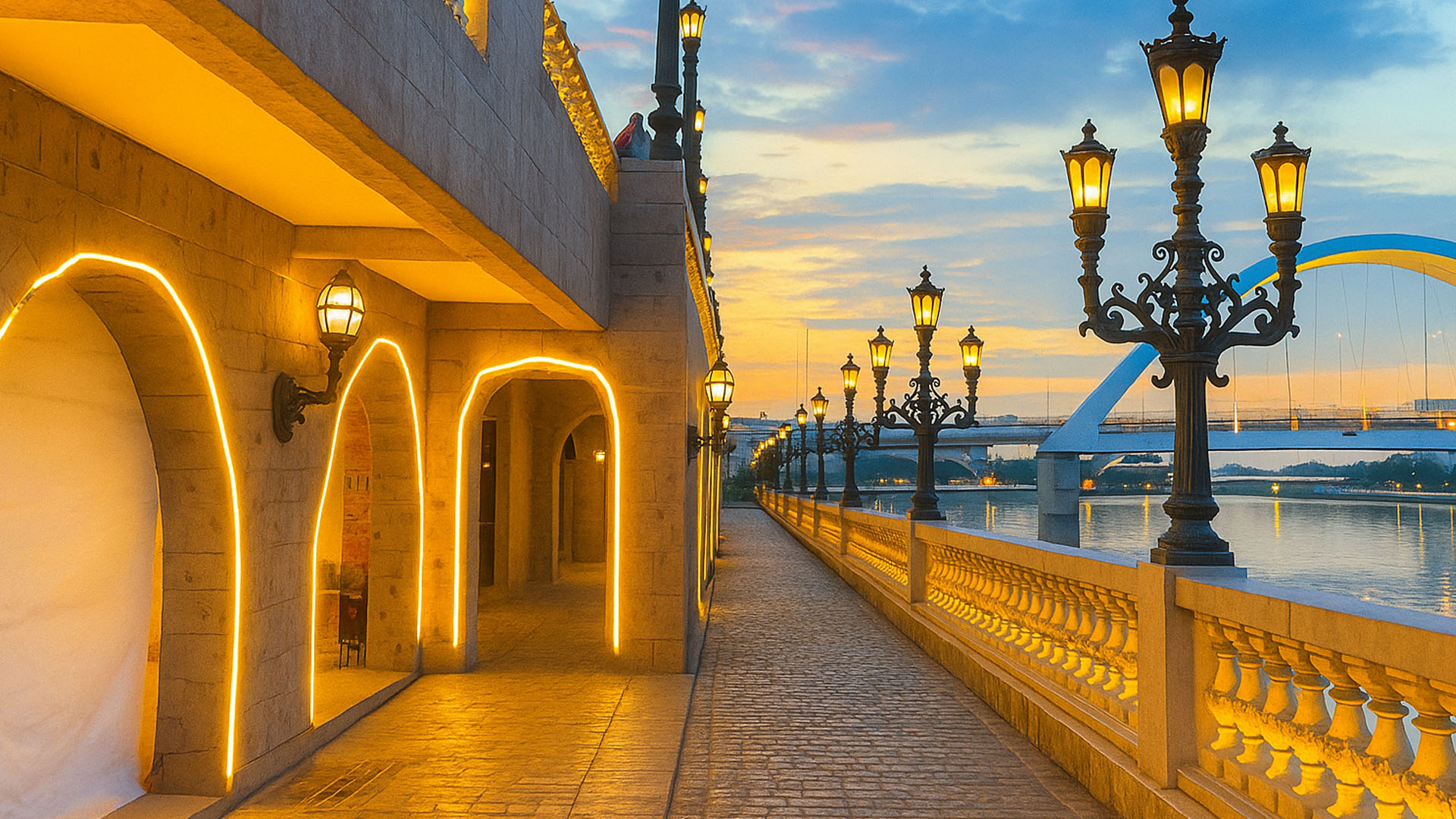 [4K HDR] Scenic Sunset Over Pasig River | Relaxing Manila Waterfront Views