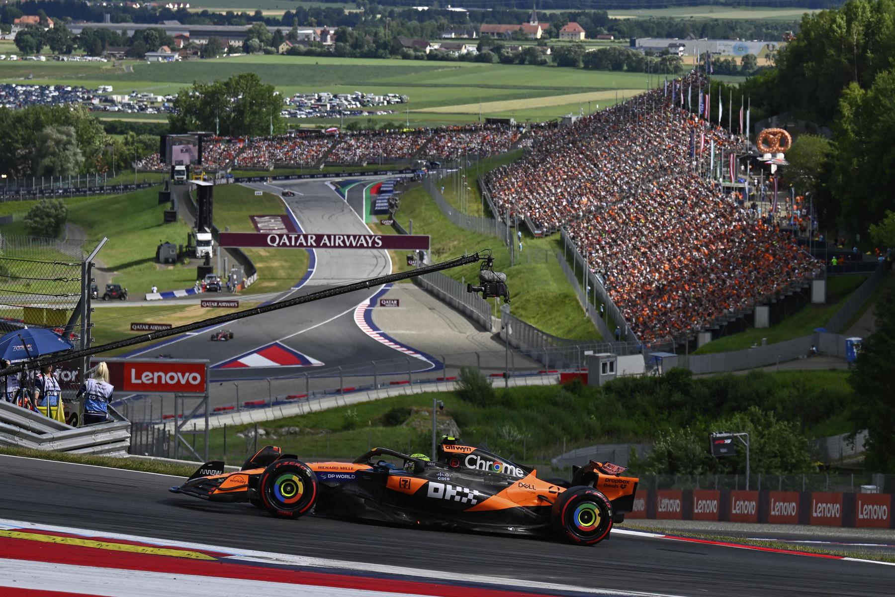 Formel 1 in Spielberg: Lando Norris schnappte sich die Pole Position