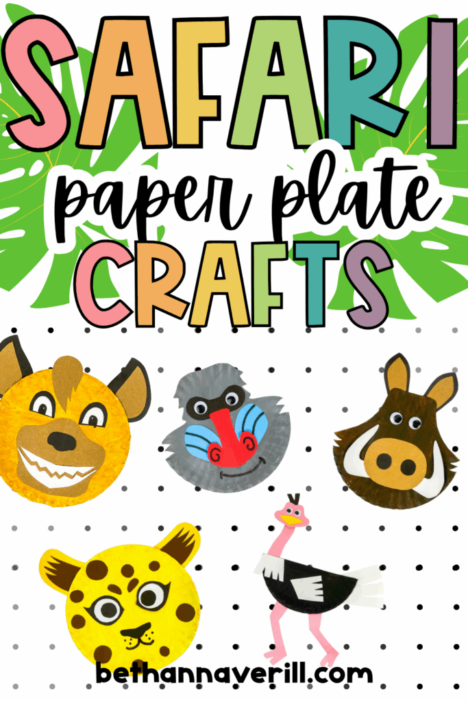 Safari Paper Plate Crafts for Kids