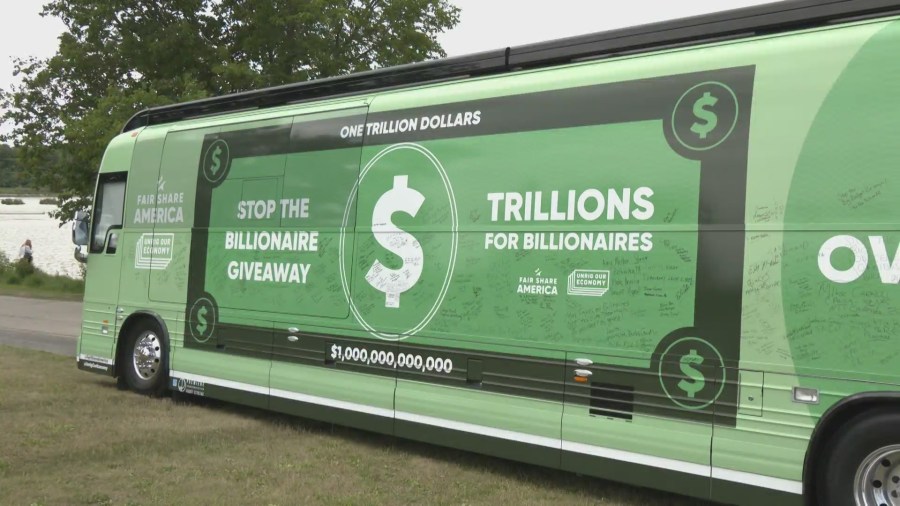 ‘Stop the Billionaire Giveaway’ bus comes to Rockford; organizers ...