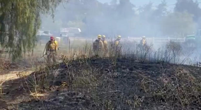 Crews make quick work of brush fire in Ramona that had threatened ...