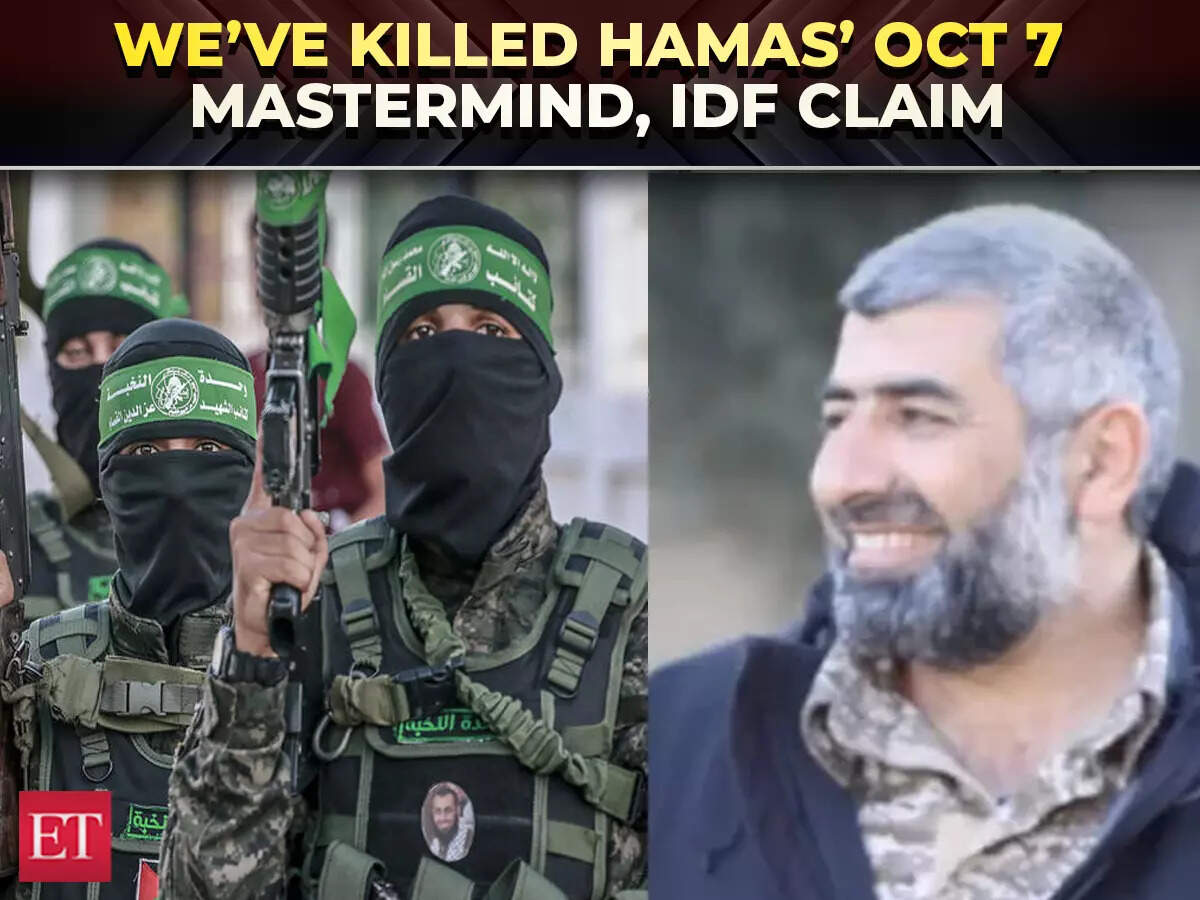 IDF kills key Hamas founder and mastermind of Oct 7 terror attack in Israel