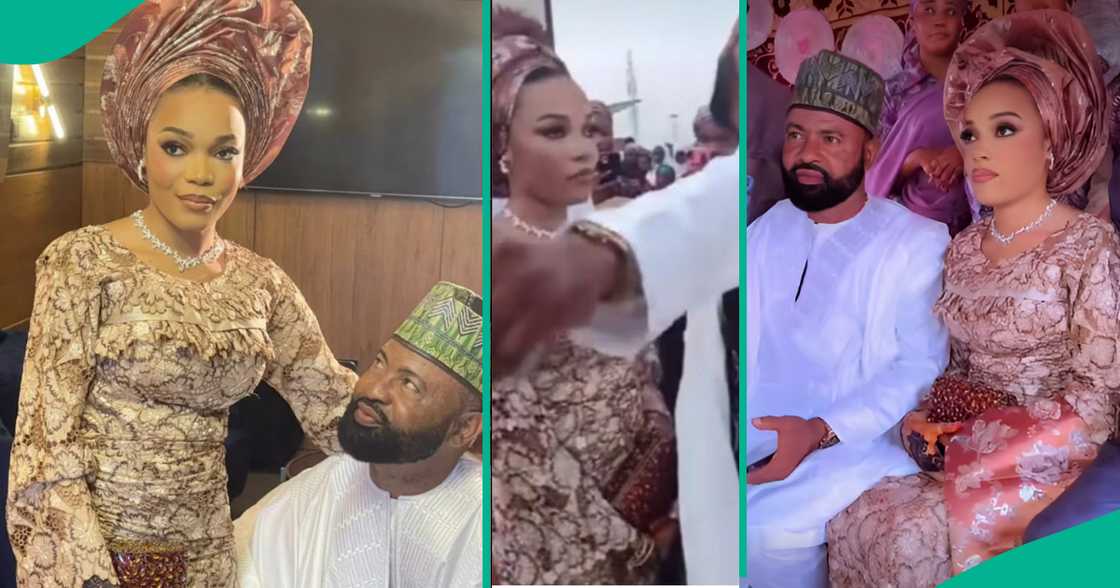 Akin Olaiya’s in-laws speak as bride’s facial expression at wedding ...
