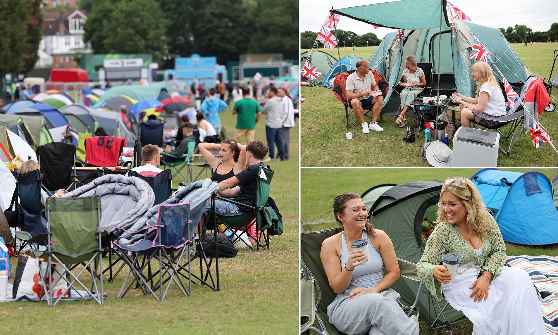 Wimbledon fans pitch tents to start queuing 24 hours early to get into ...