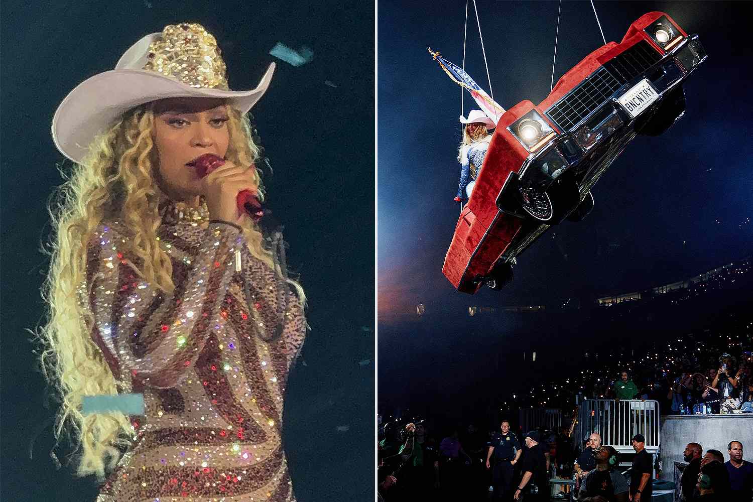 Beyoncé Handles Flying Car Malfunction Mid-Air Like a Pro During Cowboy ...
