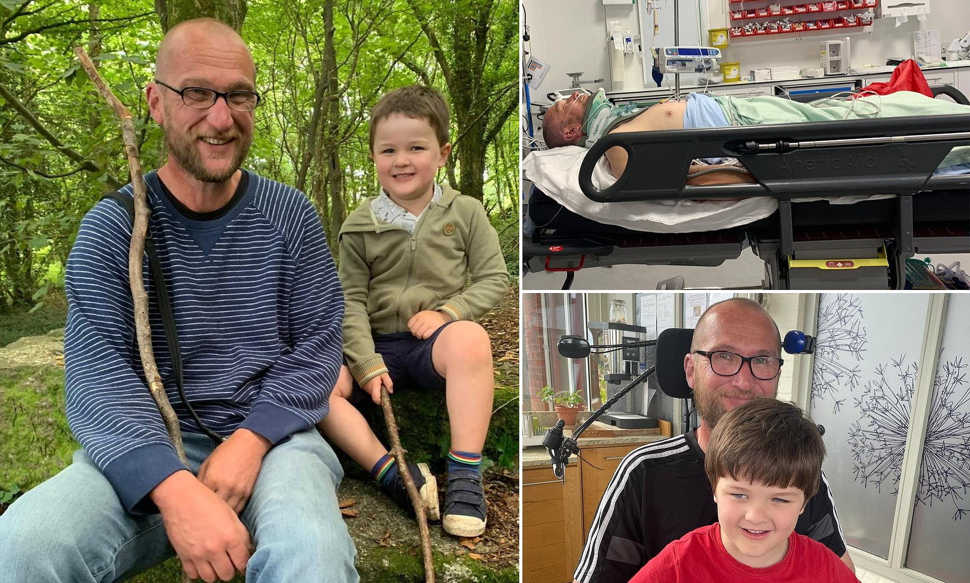 Held hostage by the NHS: Father paralysed from neck down claims red ...