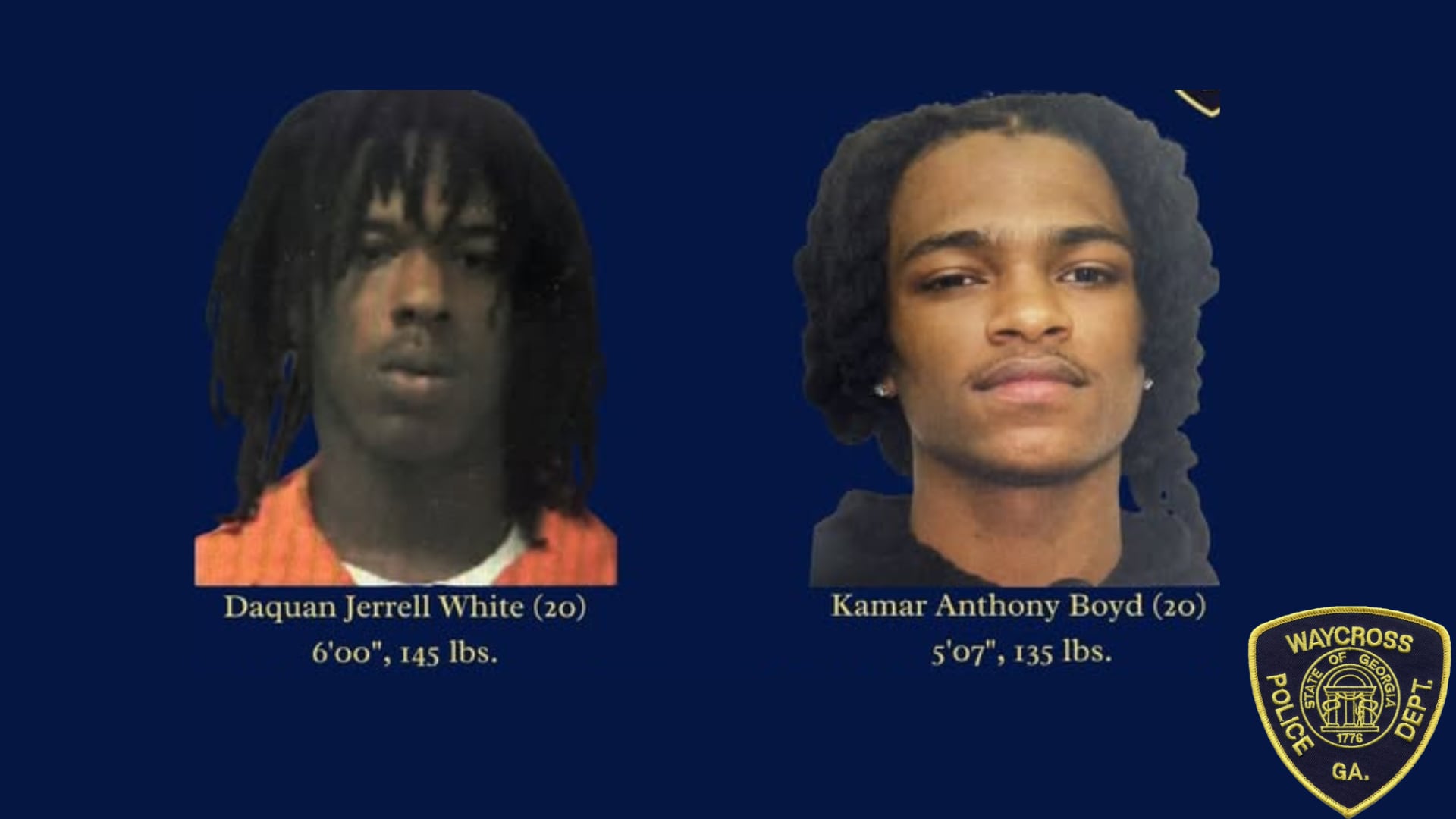 Waycross Police seeking suspects involved in aggravated assault on officer