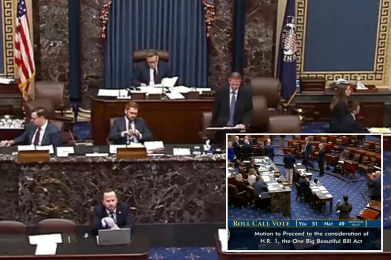 Senate votes 51-49 to advance President Trump’s ‘big beautiful ...