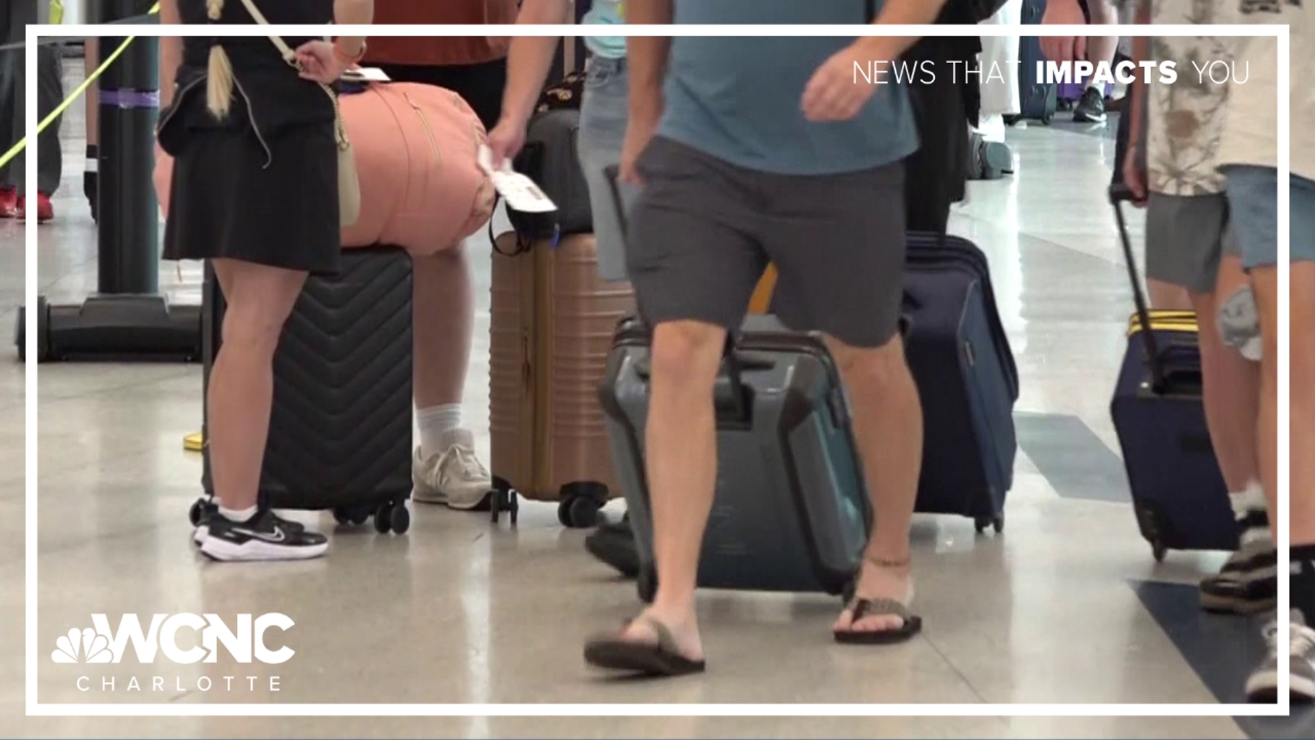 Travelers deal with delays, cancelations at Charlotte airport