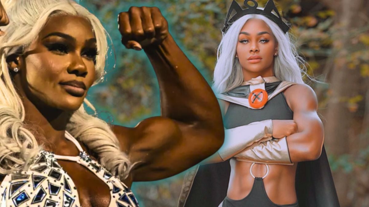Jade Cargill Stepping Out at WWE in an X-Men Storm Costume and Theme ...