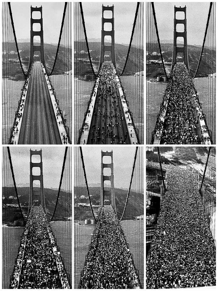 When the Golden Gate Bridge turned 50, and a good city descended into chaos