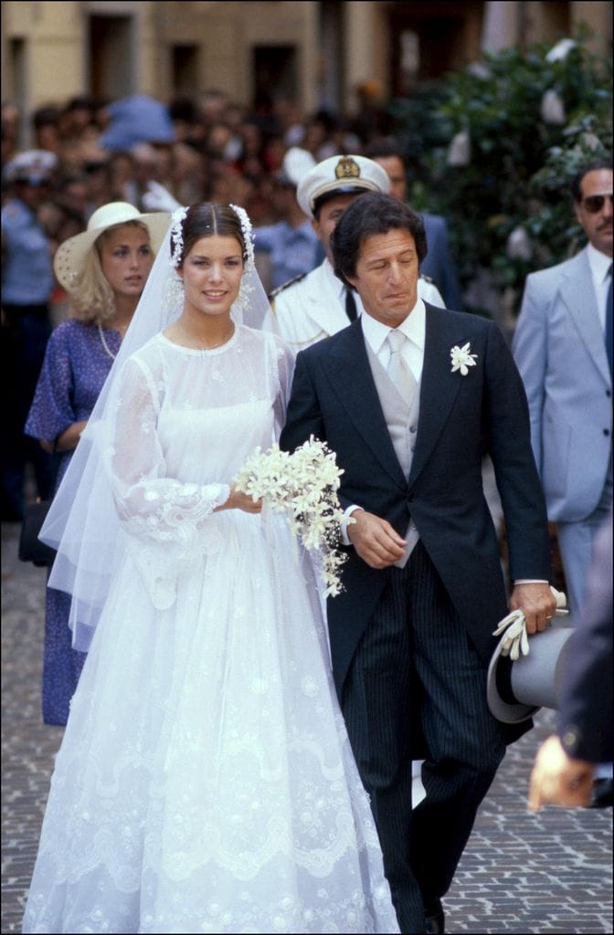Recordamos la boda de Philippe Junot y Carolina de Mónaco en 1978: dos ...