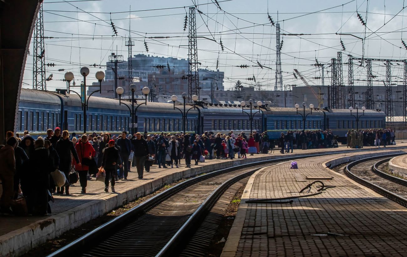 Russian strike hits Poltava train station, damages building and rail cars