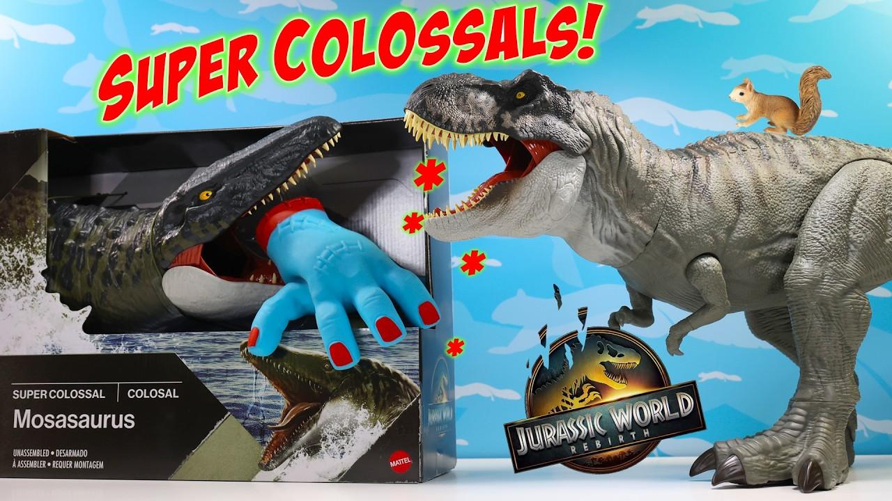 Jurassic World Rebirth Super Colossal Mosasaurus And T Rex That ...