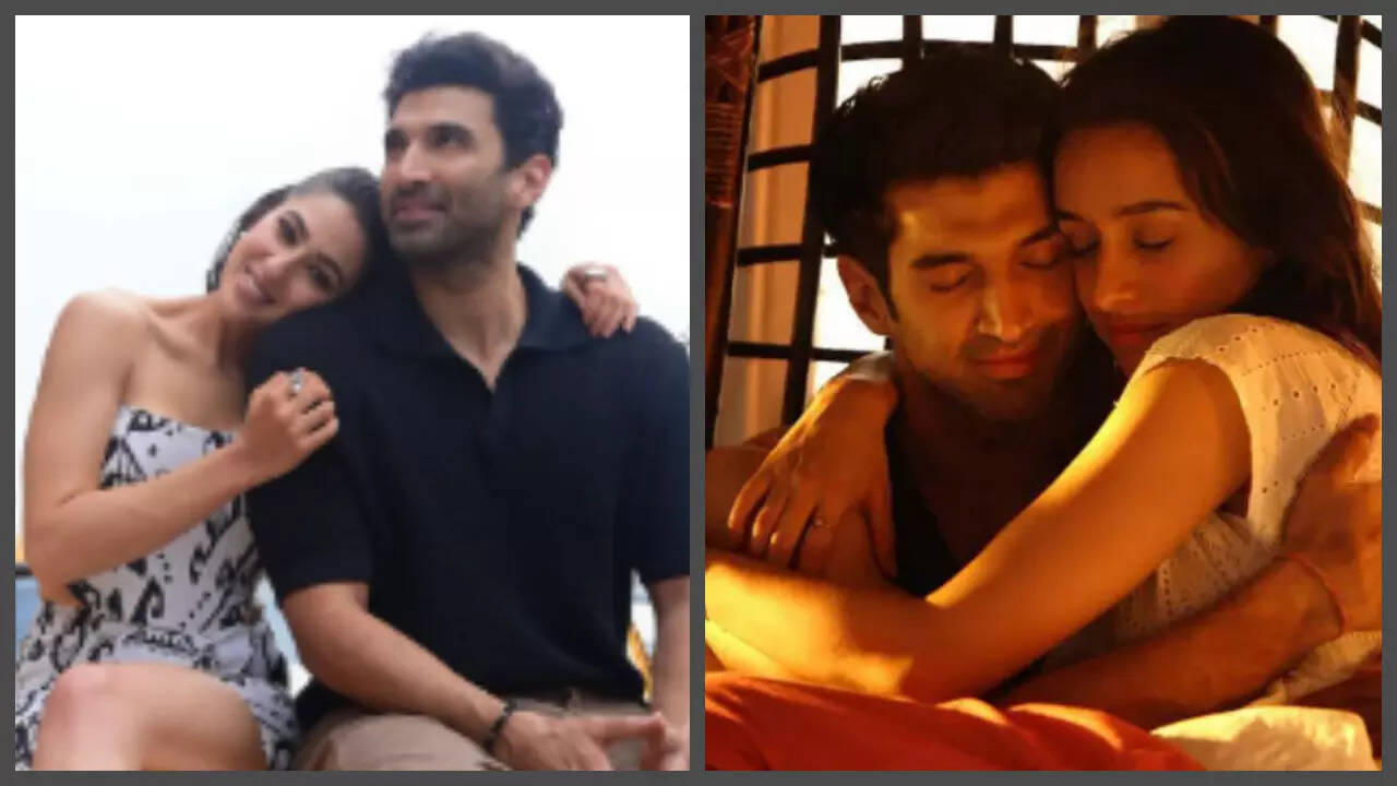 Sara Ali Khan seen sharing a close moment with Aditya Roy Kapur on ...