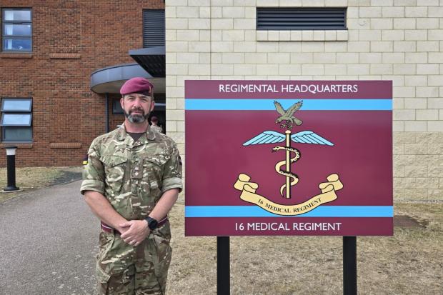 Commanding officer of Colchester army regiment on award presented by ...