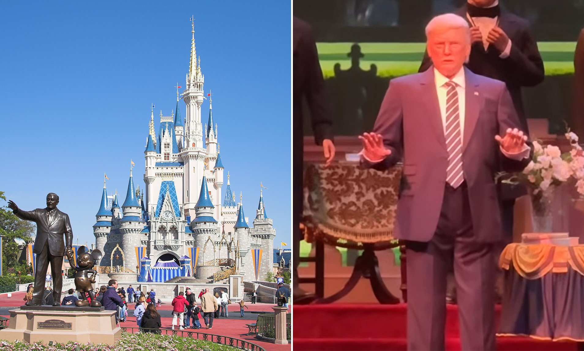Donald Trump makes his return to Disney World ride with new speaking role