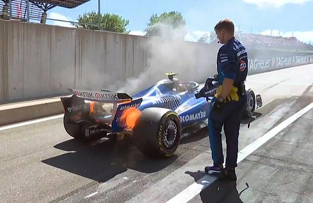 Austrian Grand Prix delayed after Carlos Sainz's Williams car catches ...