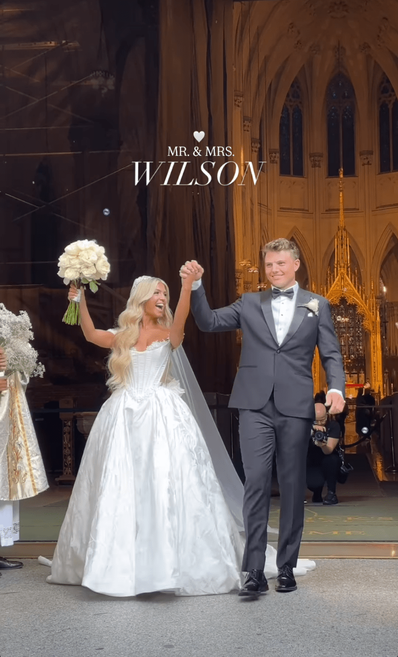 Zach Wilson and wife Nicolette celebrate marriage with second ceremony ...