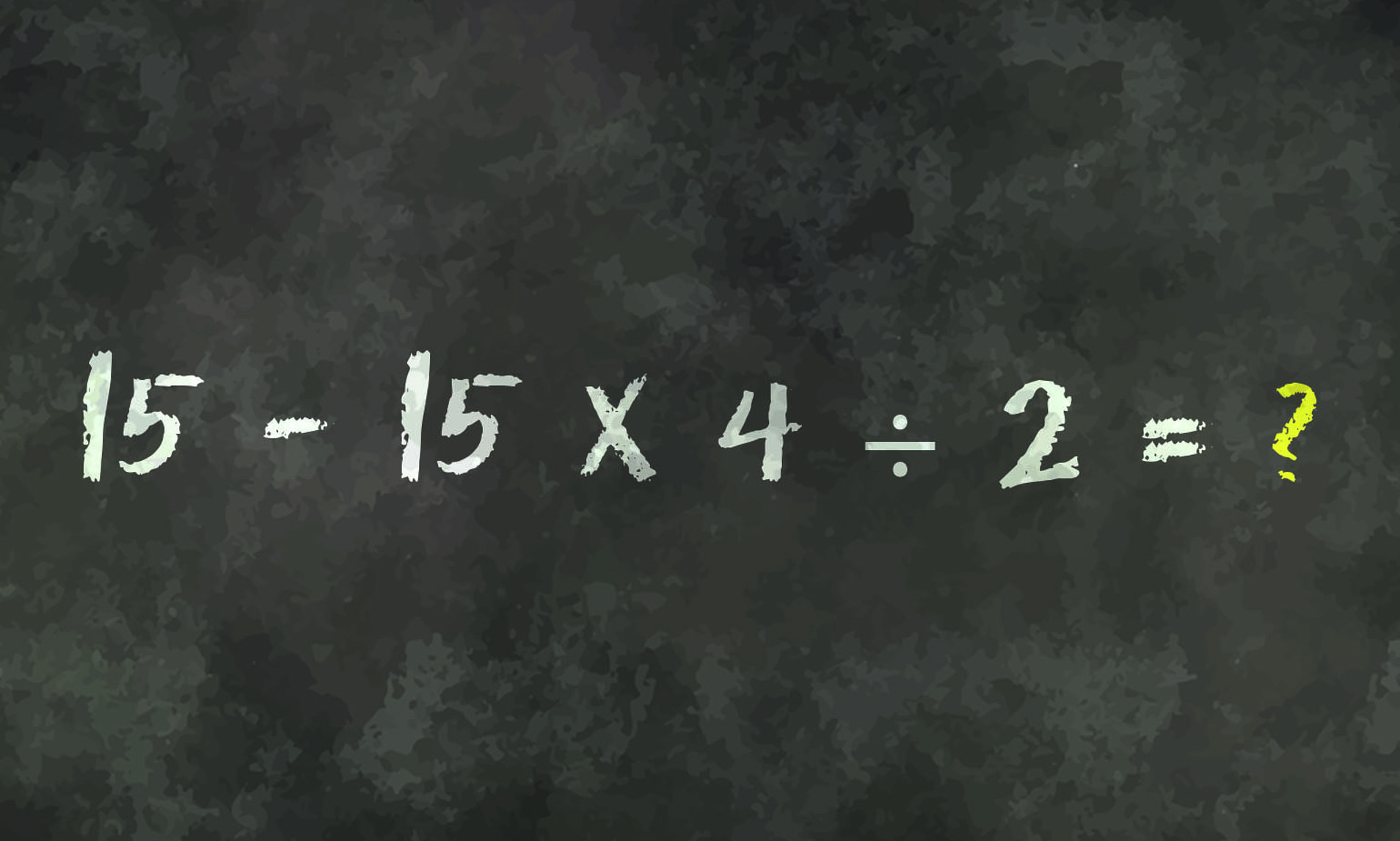 Easy looking equation proves tricky for people - do you know the rule ...