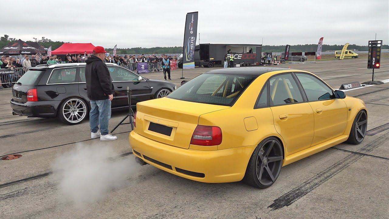 1088PS Audi RS4 Limo B5 vs 1000PS RS4 B5 R30 Turbo – Audi-Duell der ...