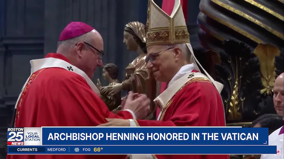 Boston Archbishop Richard Henning honored in the Vatican