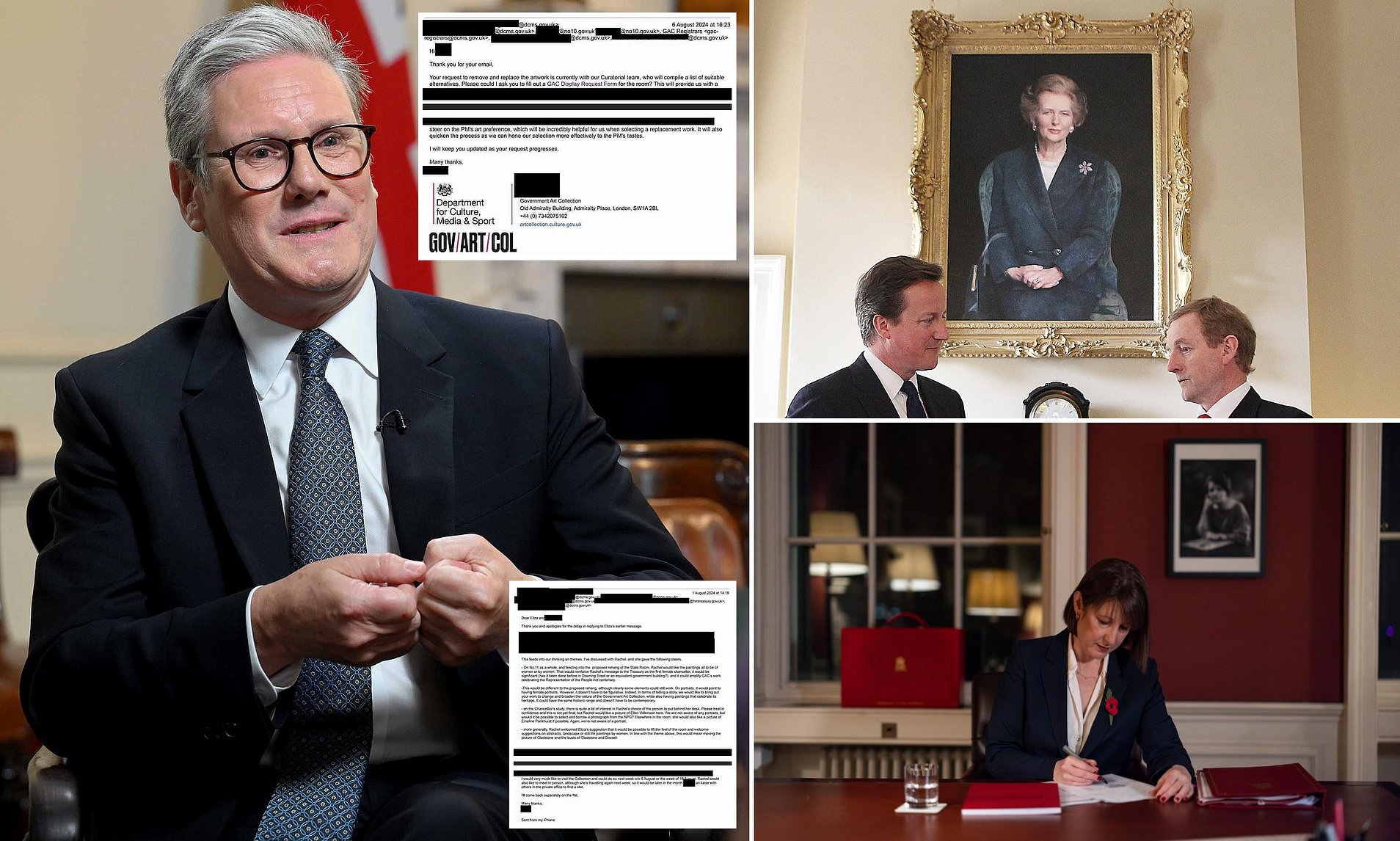 Private emails reveal how Starmer ordered removal of Thatcher's ...
