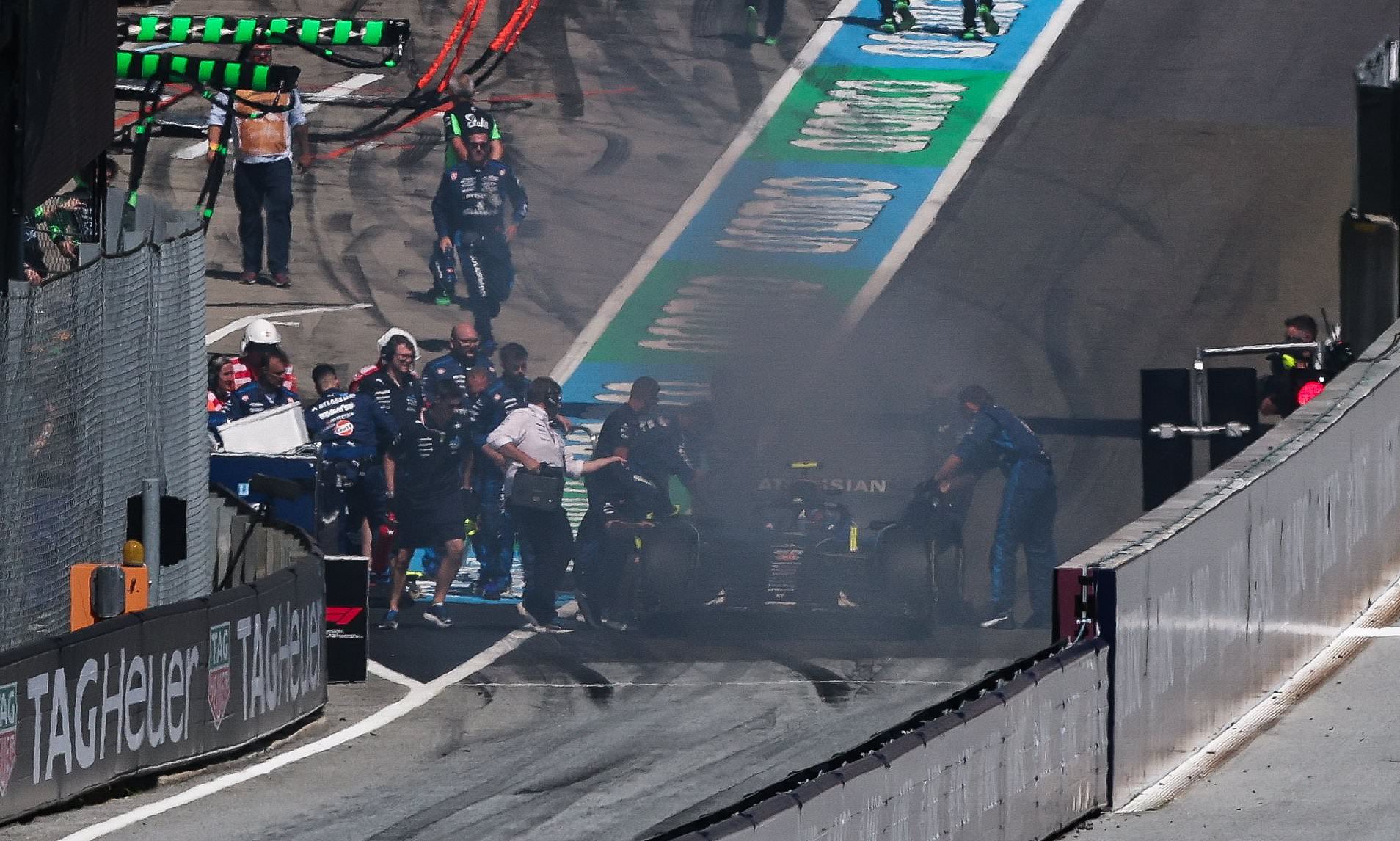 Austrian Grand Prix delayed after Carlos Sainz's Williams car catches ...