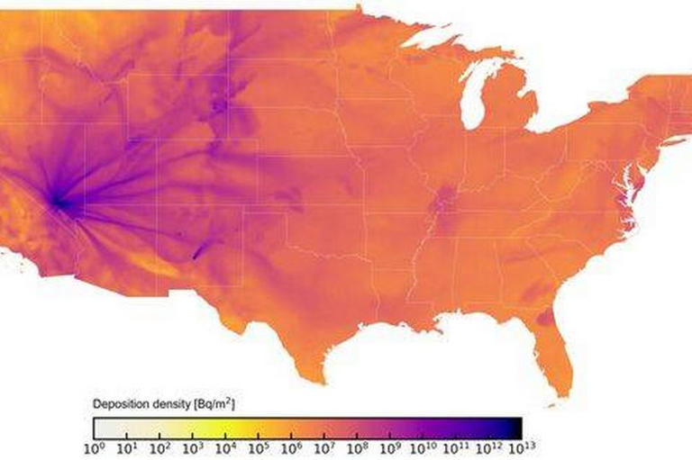 Nuclear fallout map shows terrifying radiation spread across 46 US states