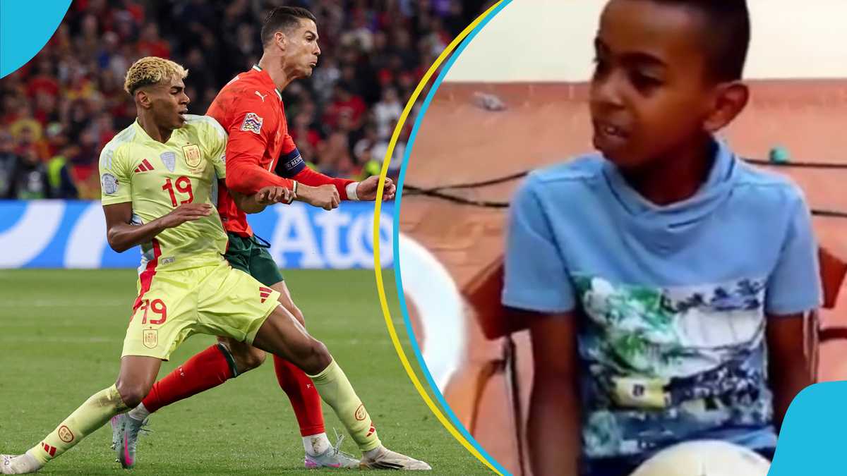 Old video of Lamine Yamal unboxing Ronaldo jersey sparks Barca fans outrage